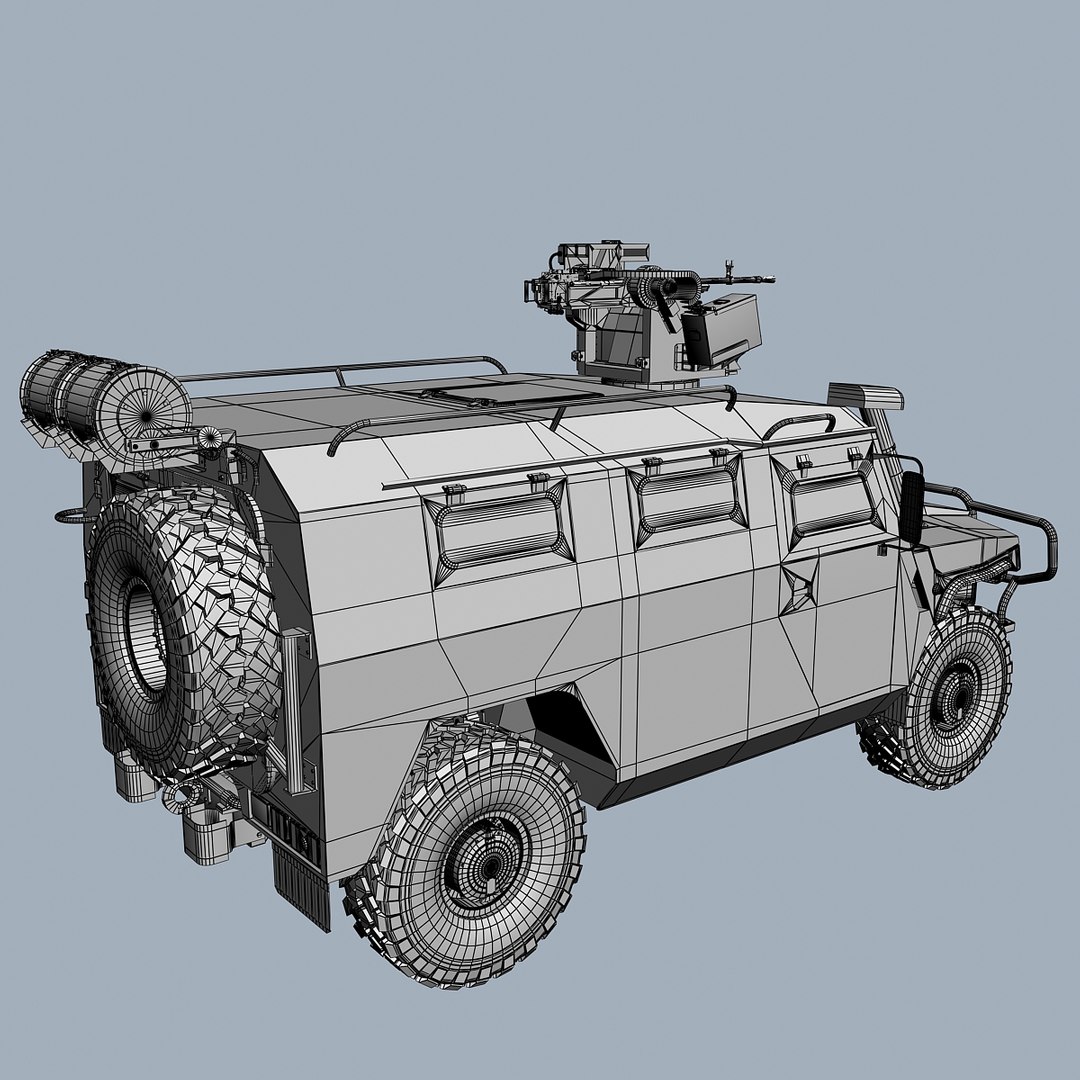 Russian Military Vpk-233114 Tigr-m 3d Model