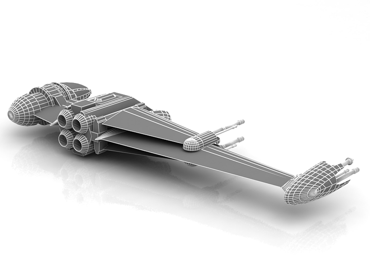 3D Star Wars B-wing B Model - TurboSquid 1627759