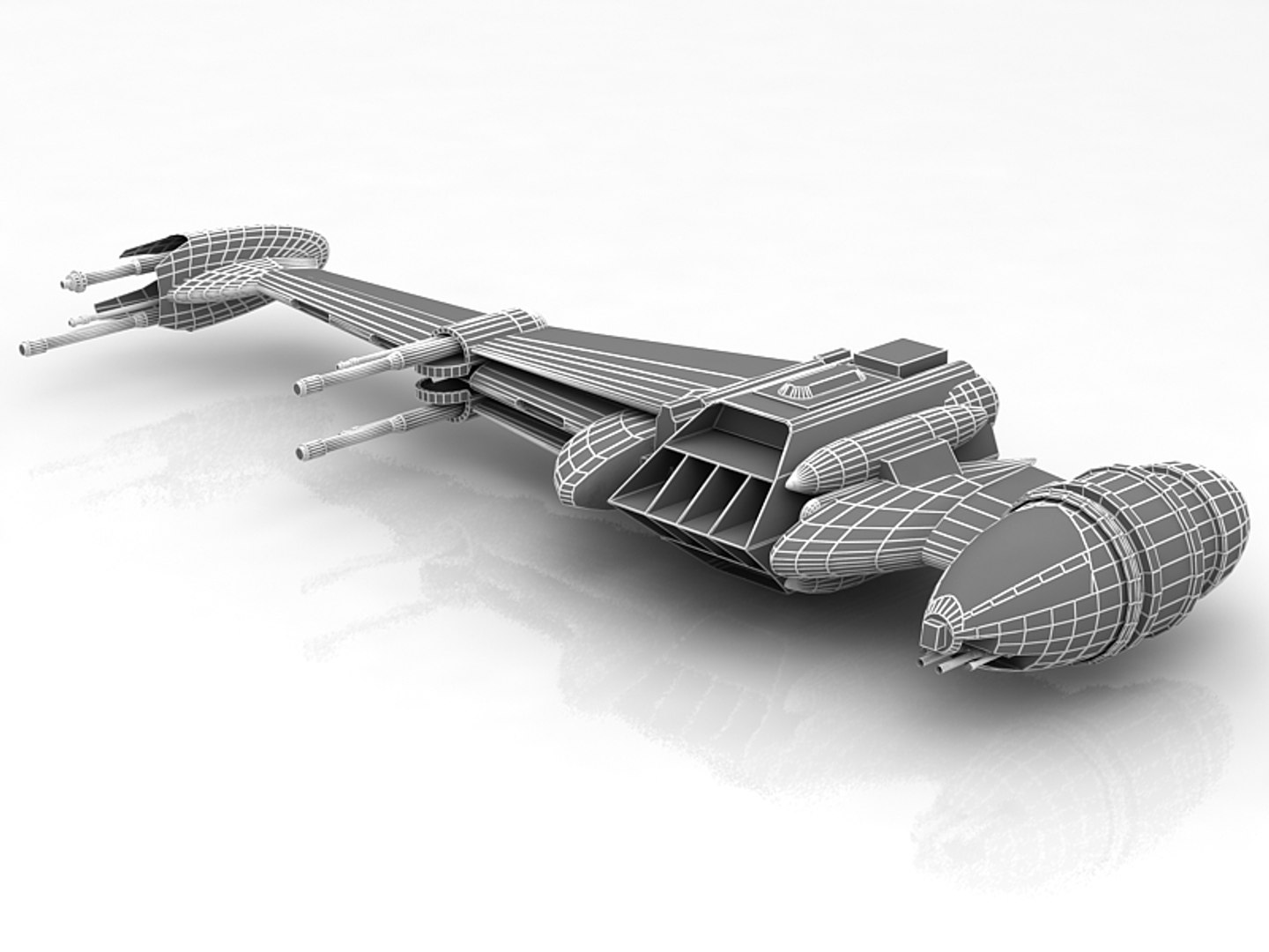 3D Star Wars B-wing B Model - TurboSquid 1627759