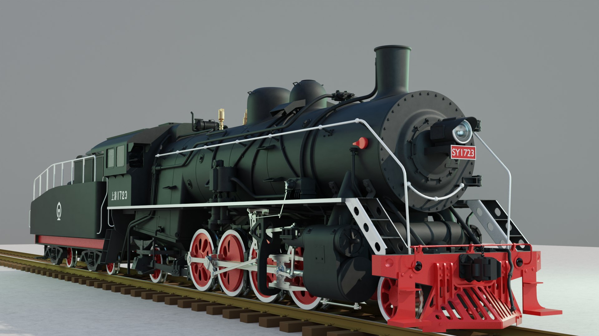 China Railway SY Class Steam Locomotive 3D Model - TurboSquid 1870003