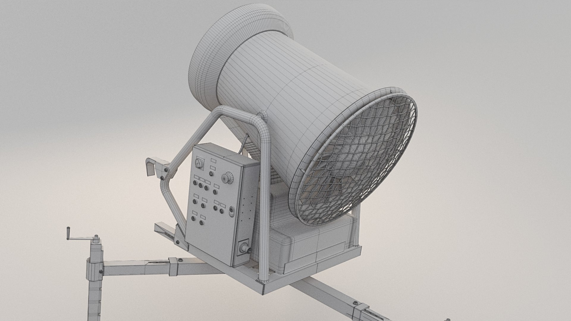 3D Snow Cannon 1 Model - TurboSquid 1525701