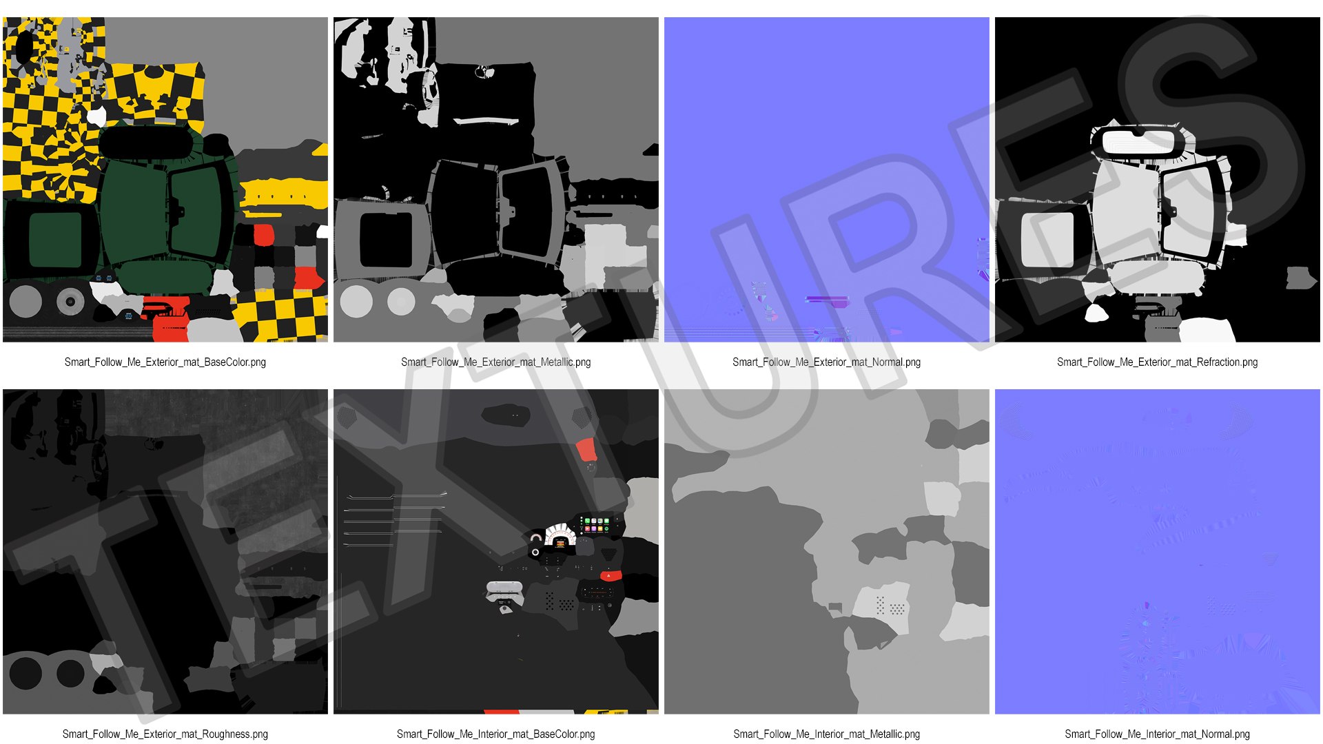 Smart Car Follow Me Airport Vehicle 3D - TurboSquid 2325231