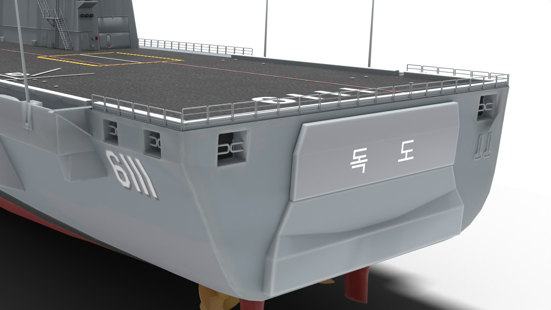 Amphibious Transport Ship Dokdo 3D Model - TurboSquid 2244304