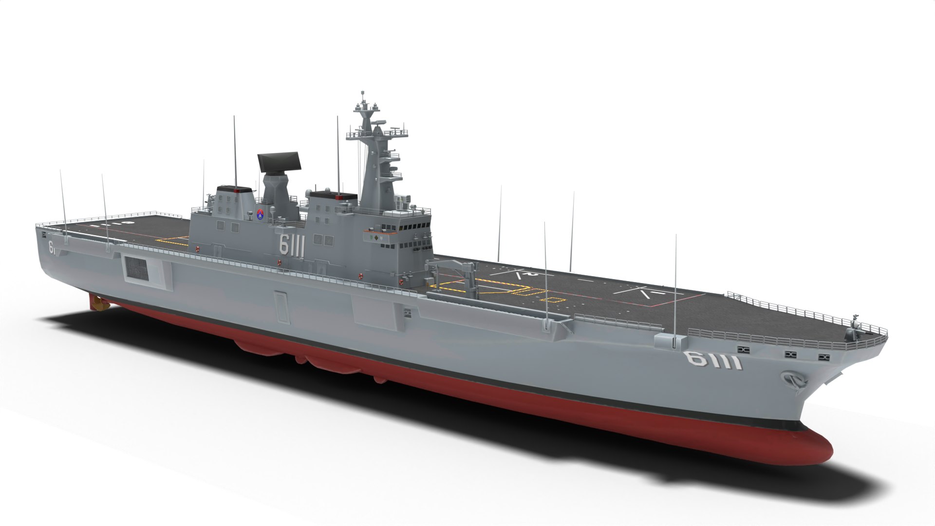 Amphibious Transport Ship Dokdo 3D Model - TurboSquid 2244304