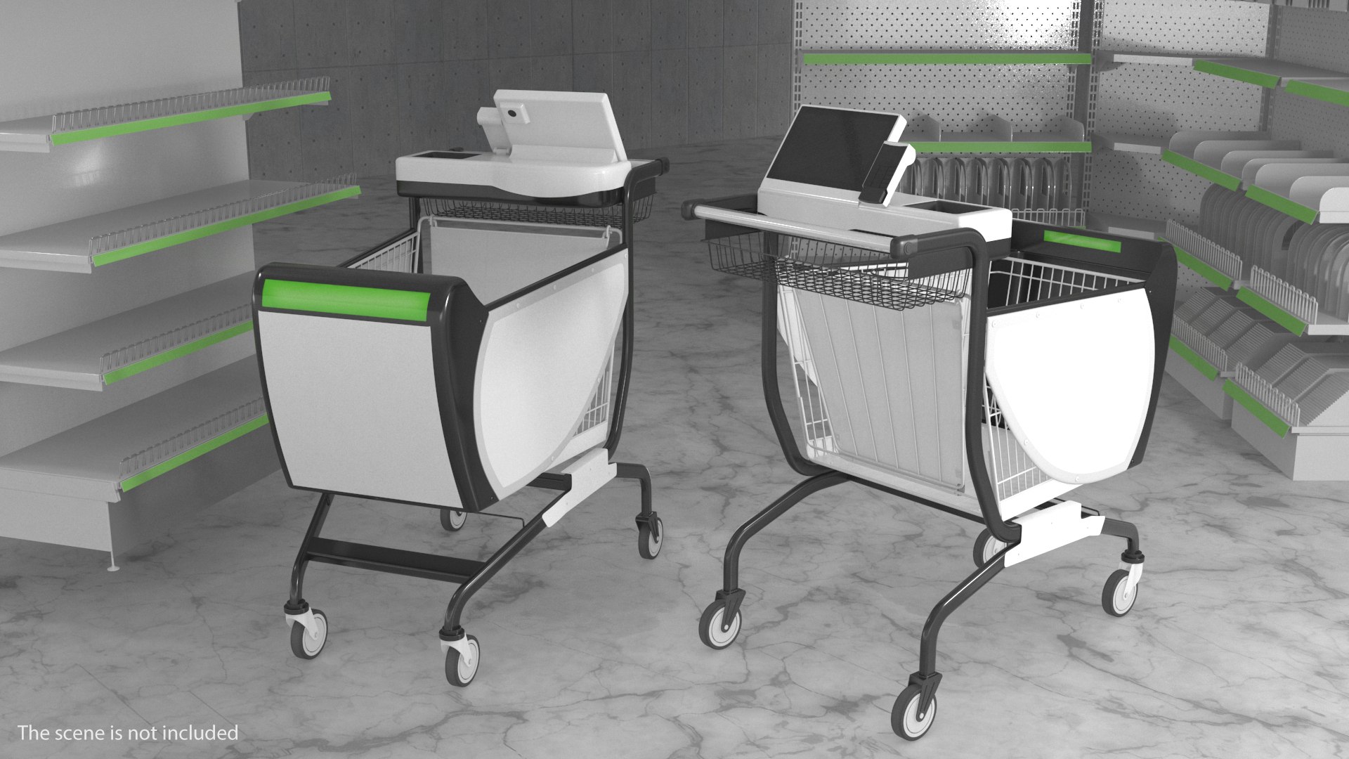 3D Smart Shopping Carts - TurboSquid 1599215