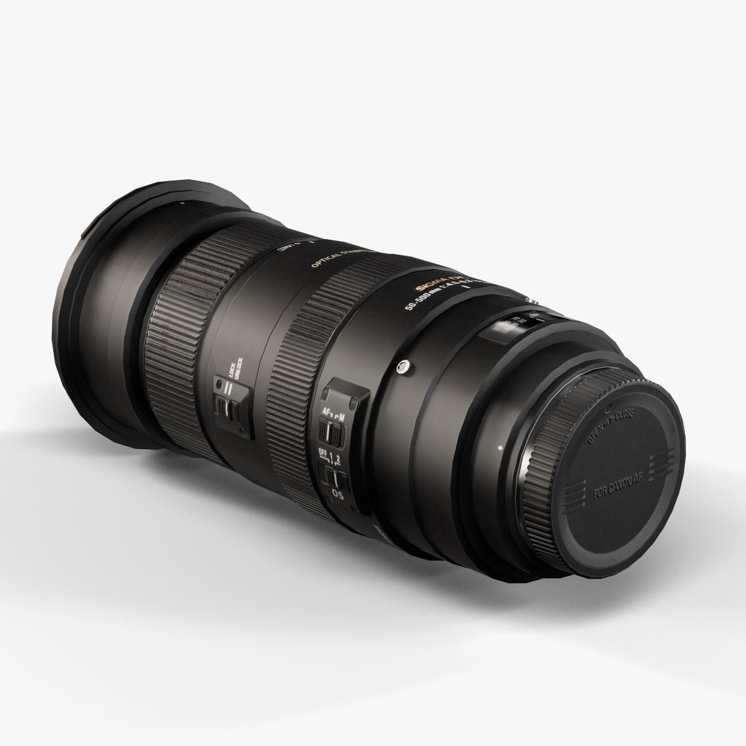3d Model Sigma 50-500mm 4 5-6