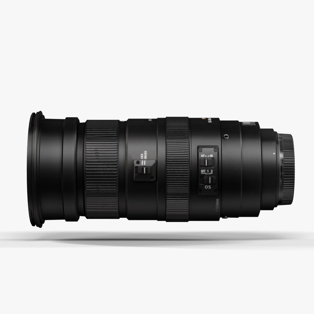 3d Model Sigma 50-500mm 4 5-6