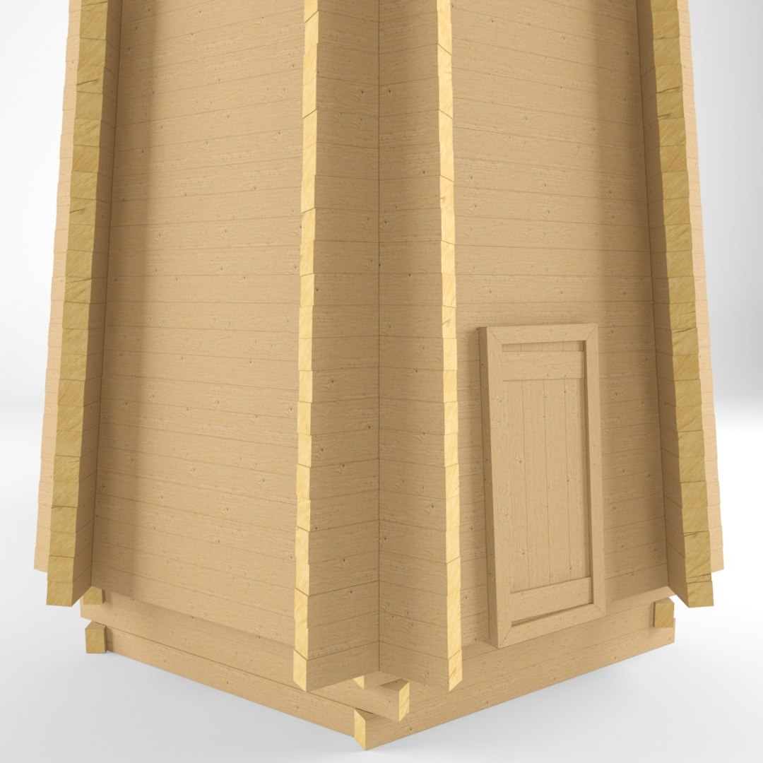 3d wood tower