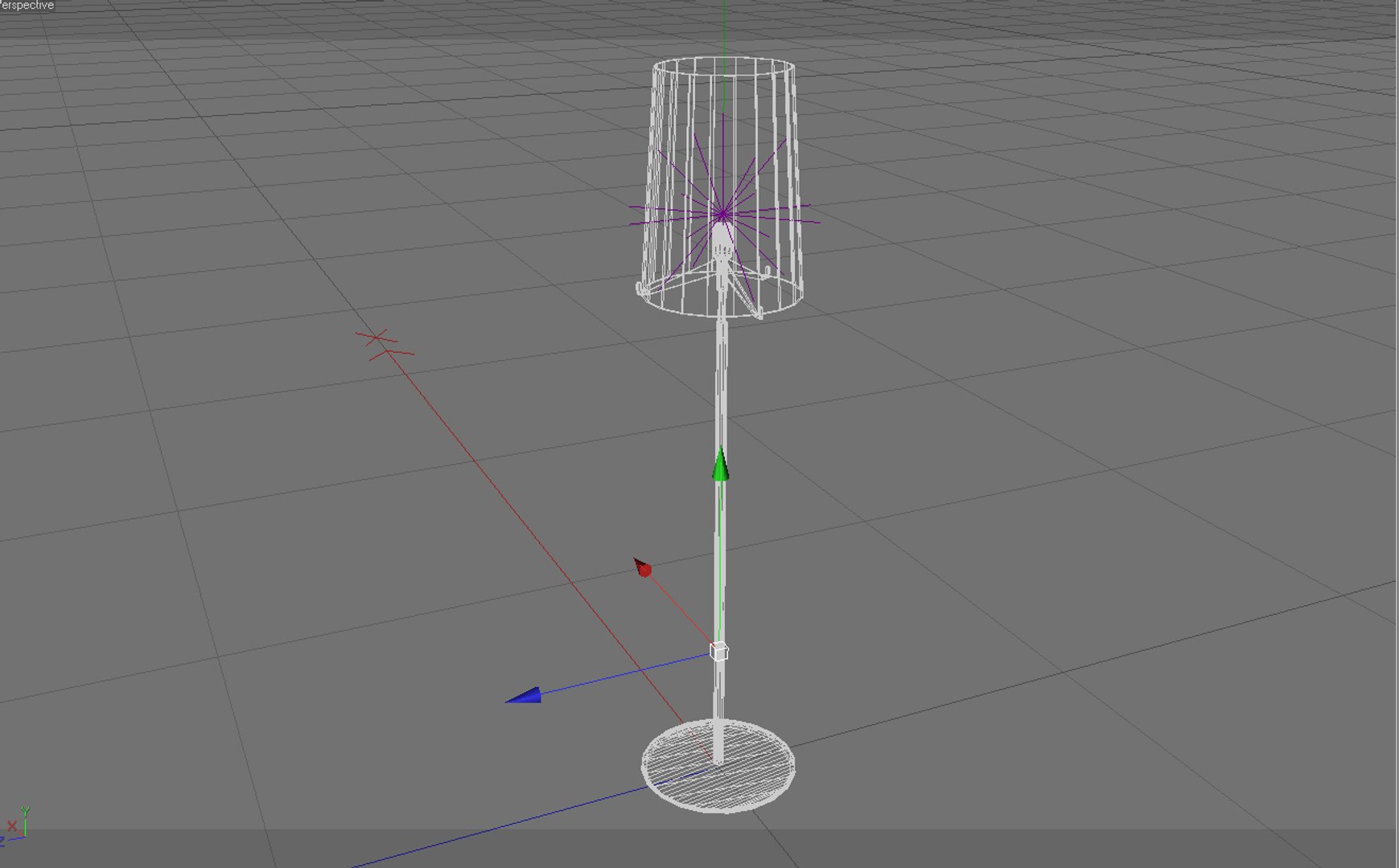 Floor Lamp 3d C4d