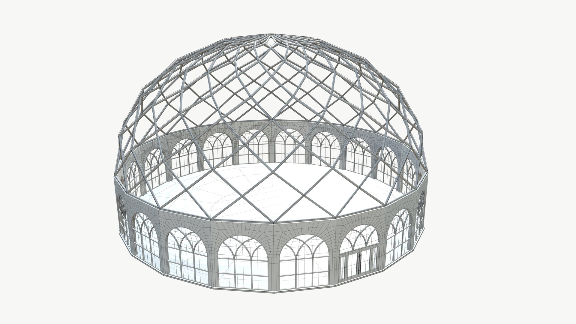 Building Dome Structure Futuristic 3D Model - TurboSquid 2099805