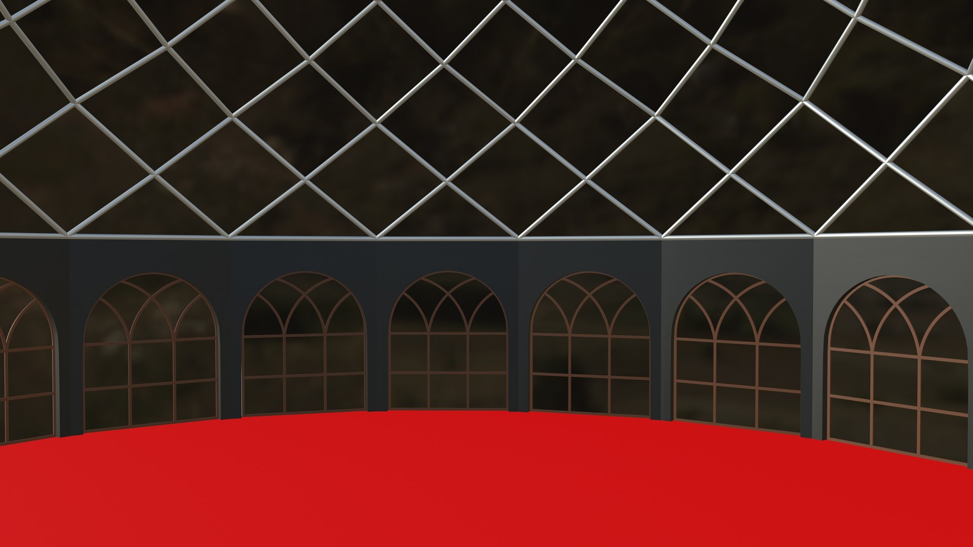 Building Dome Structure Futuristic 3D Model - TurboSquid 2099805