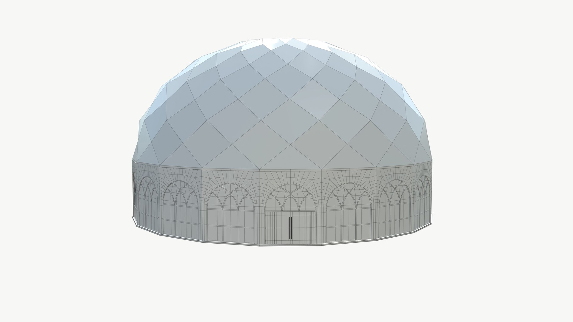 Building Dome Structure Futuristic 3D Model - TurboSquid 2099805