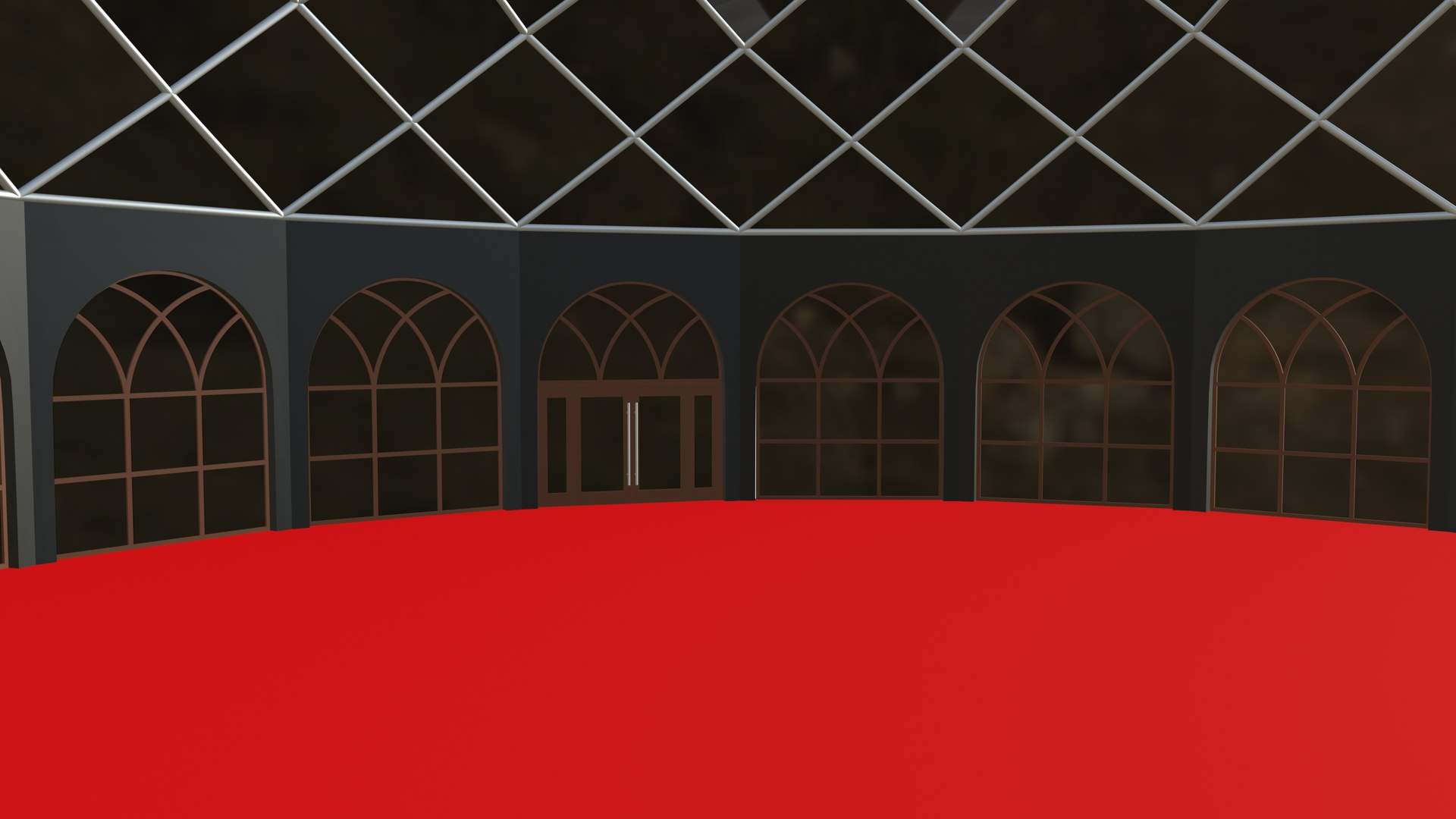 Building Dome Structure Futuristic 3D Model - TurboSquid 2099805