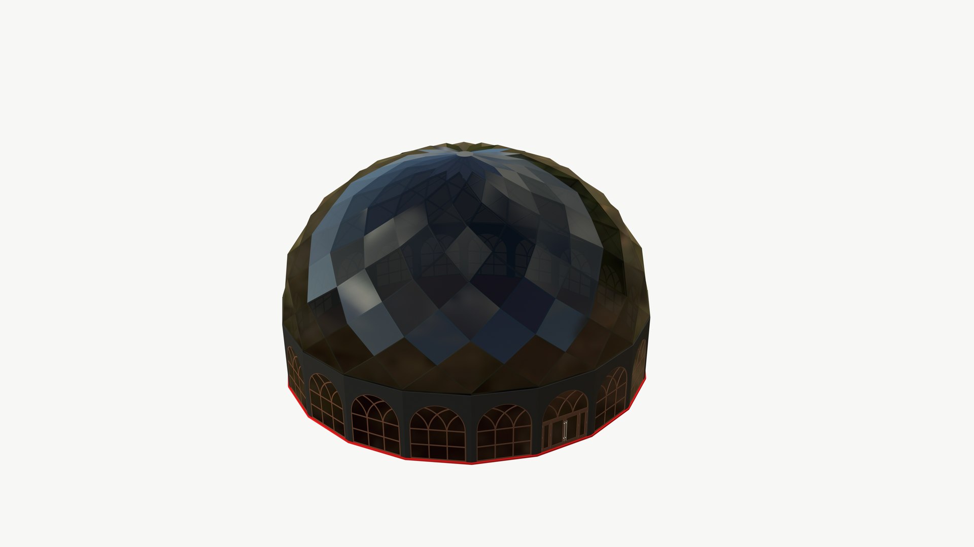 Building Dome Structure Futuristic 3D Model - TurboSquid 2099805