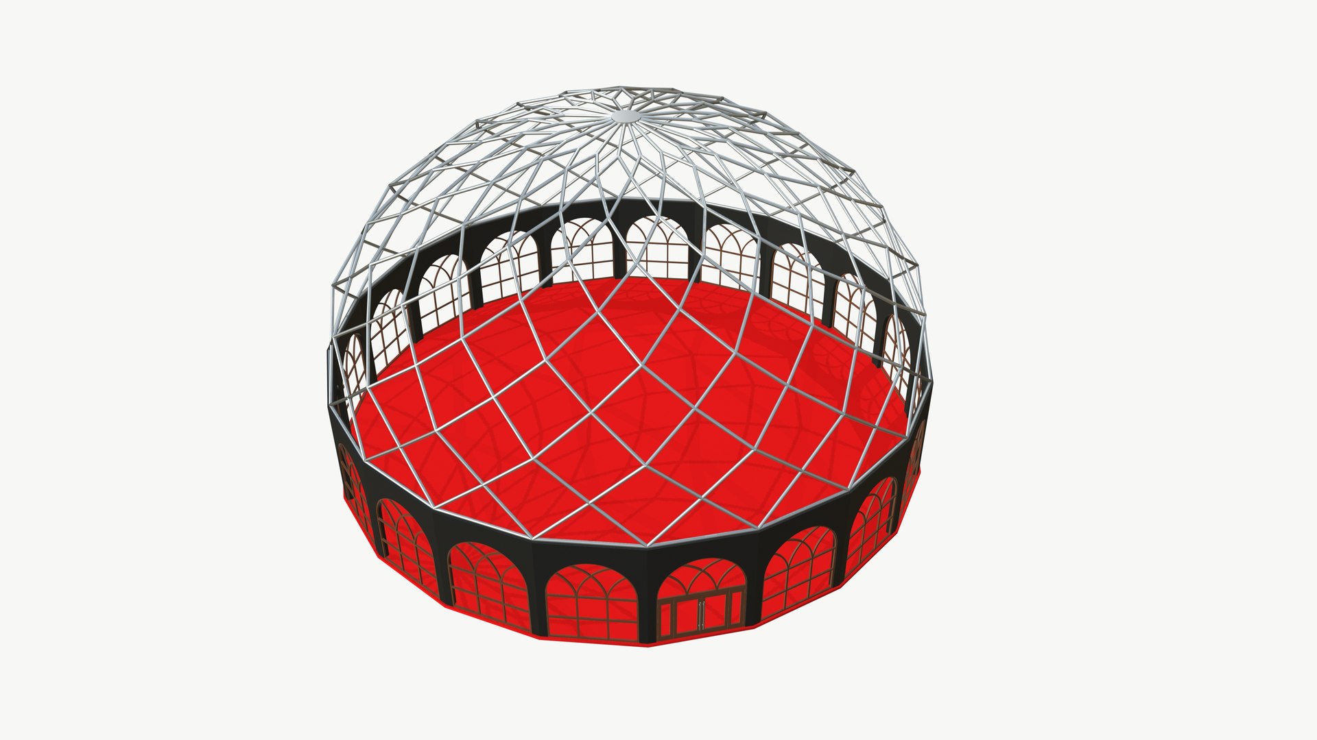 Building Dome Structure Futuristic 3D model - TurboSquid 2099805