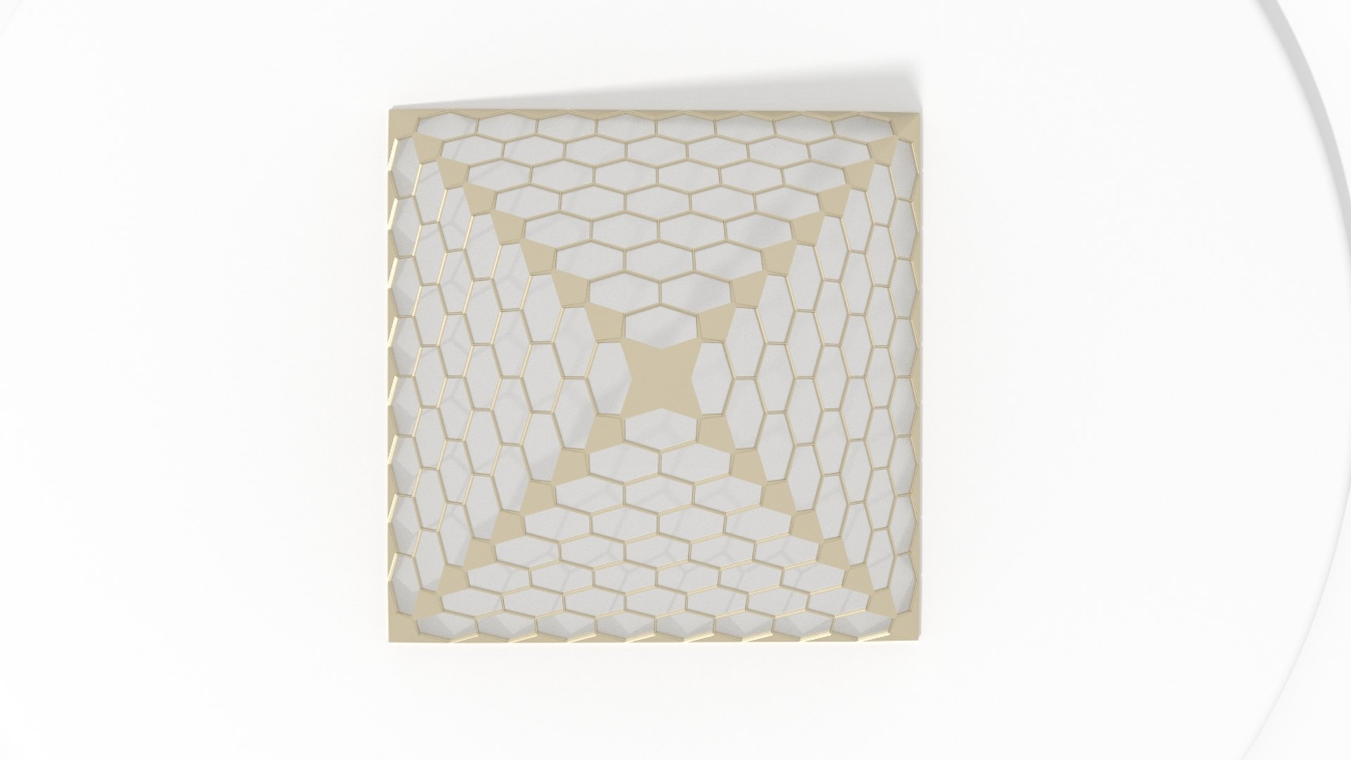 3d Small Hexagon Pyramid