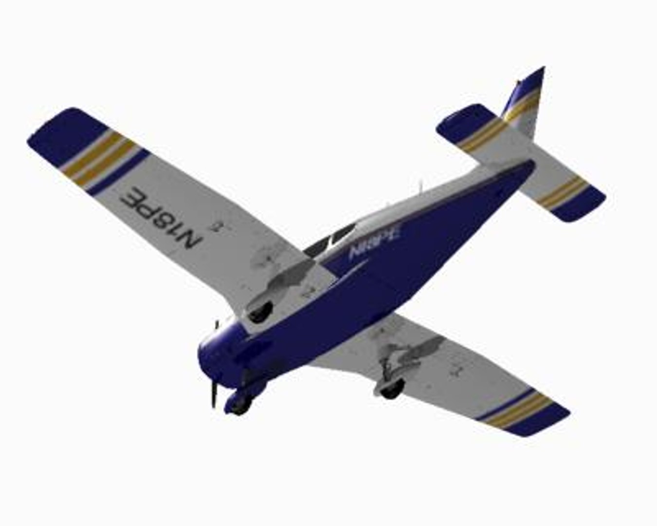 Cinema4d Piper Warrior Ii Aircraft