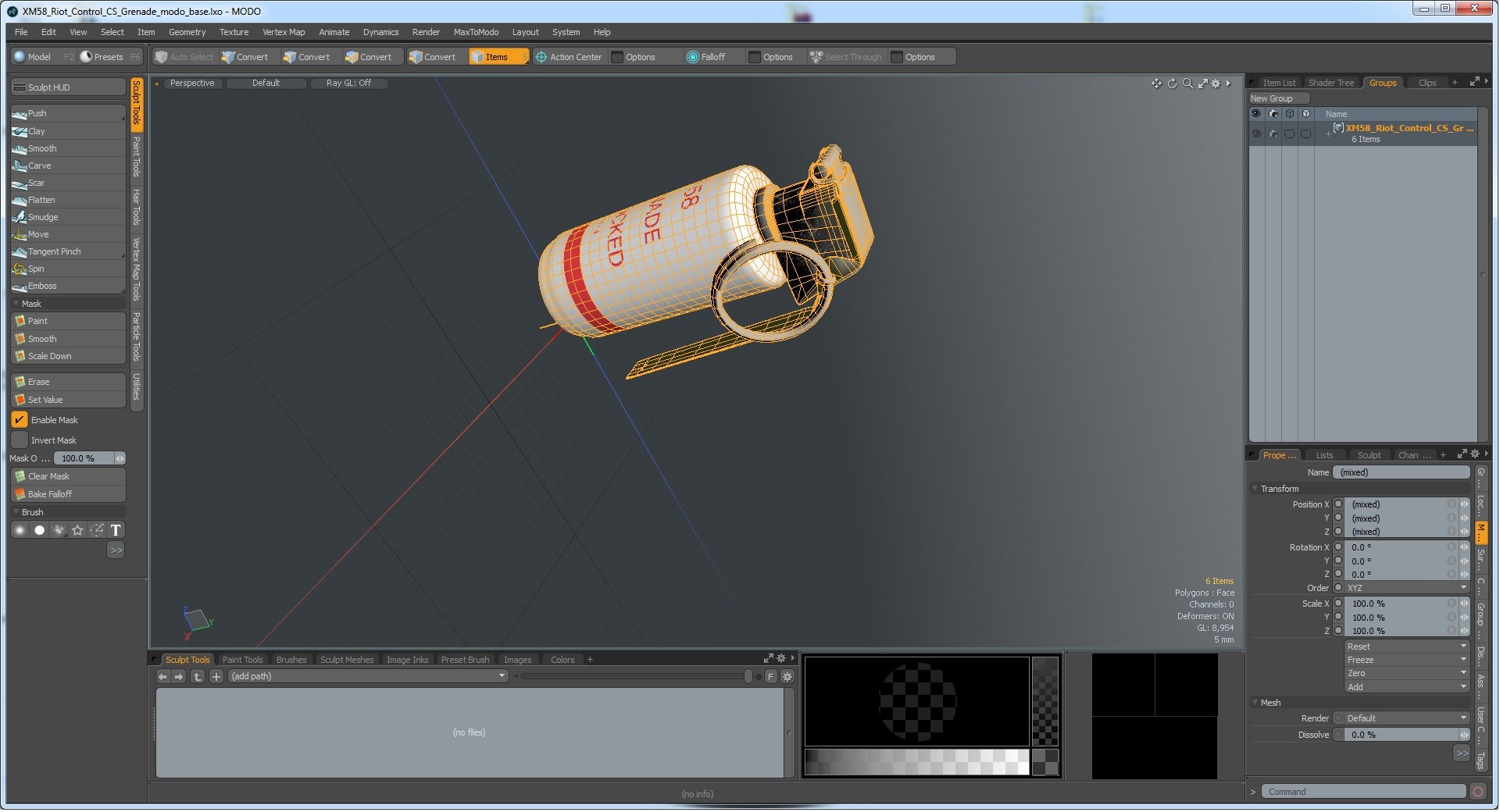 Xm58 riot control cs model - TurboSquid 1627973