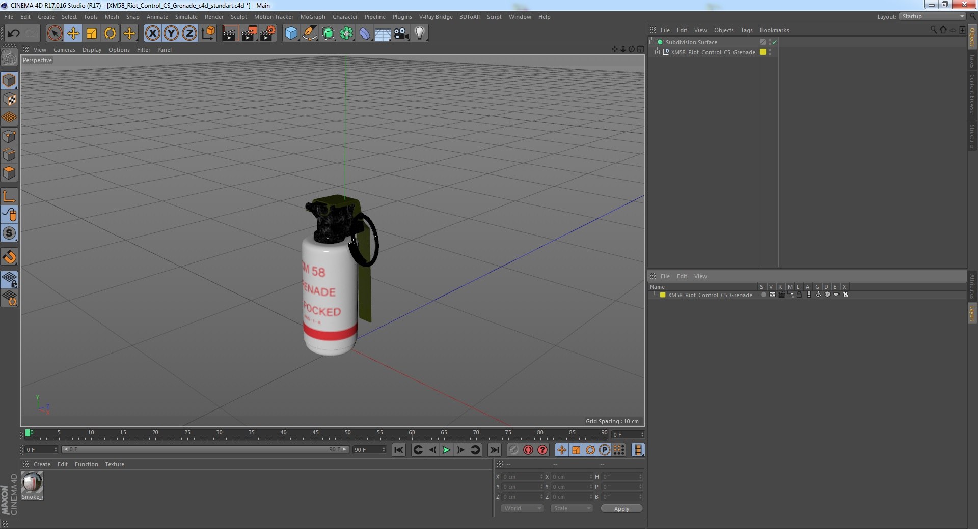 Xm58 riot control cs model - TurboSquid 1627973