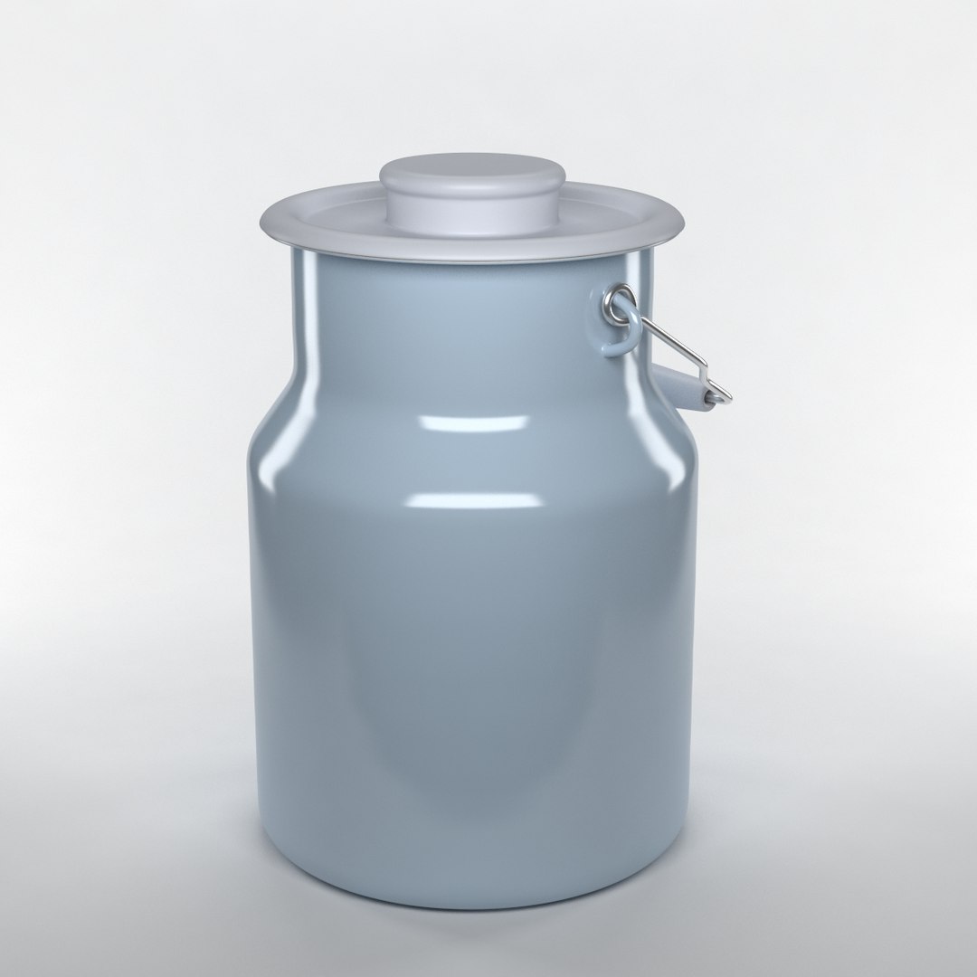 Vintage Milk 3d Model