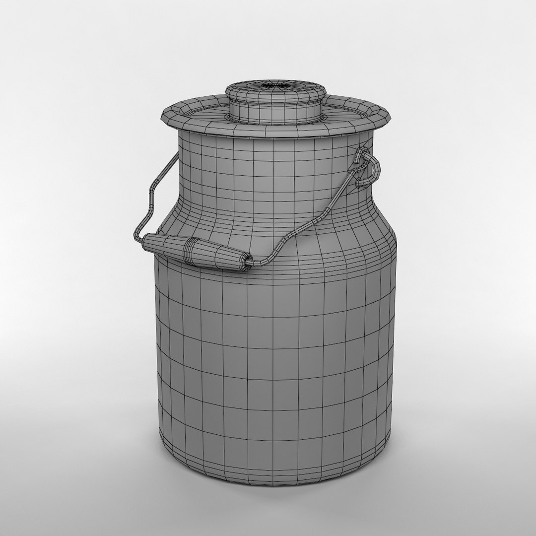 Vintage Milk 3d Model