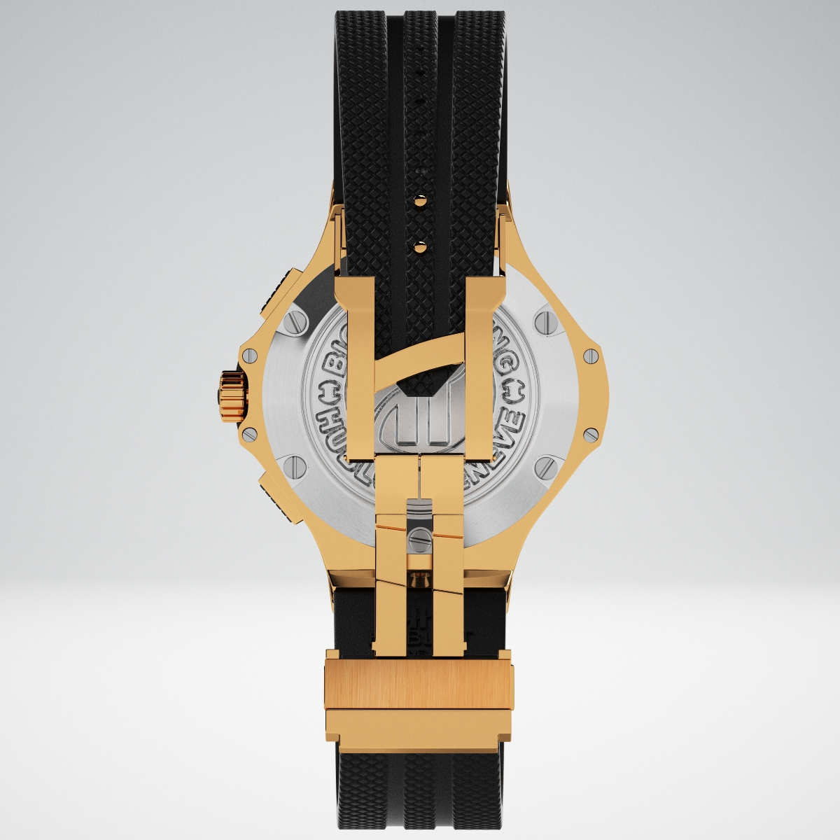wrist watches hublot big 3d model