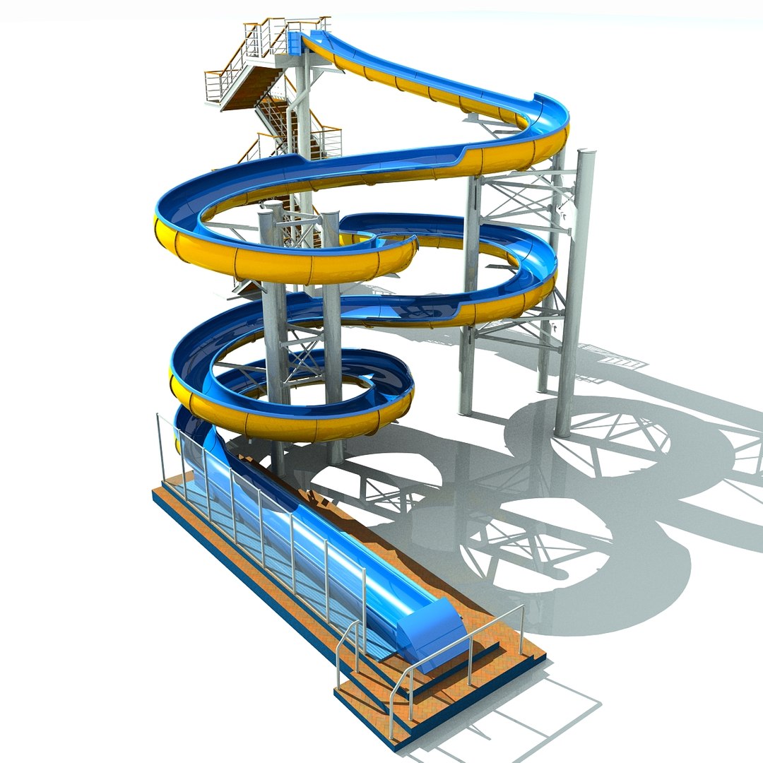 Water Slide 3d Max