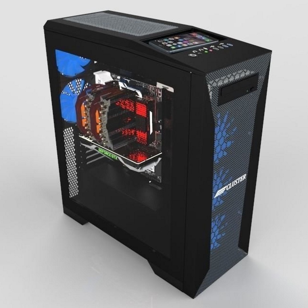 3D Cluster Sheet Metal Pc Case - TurboSquid 1462460