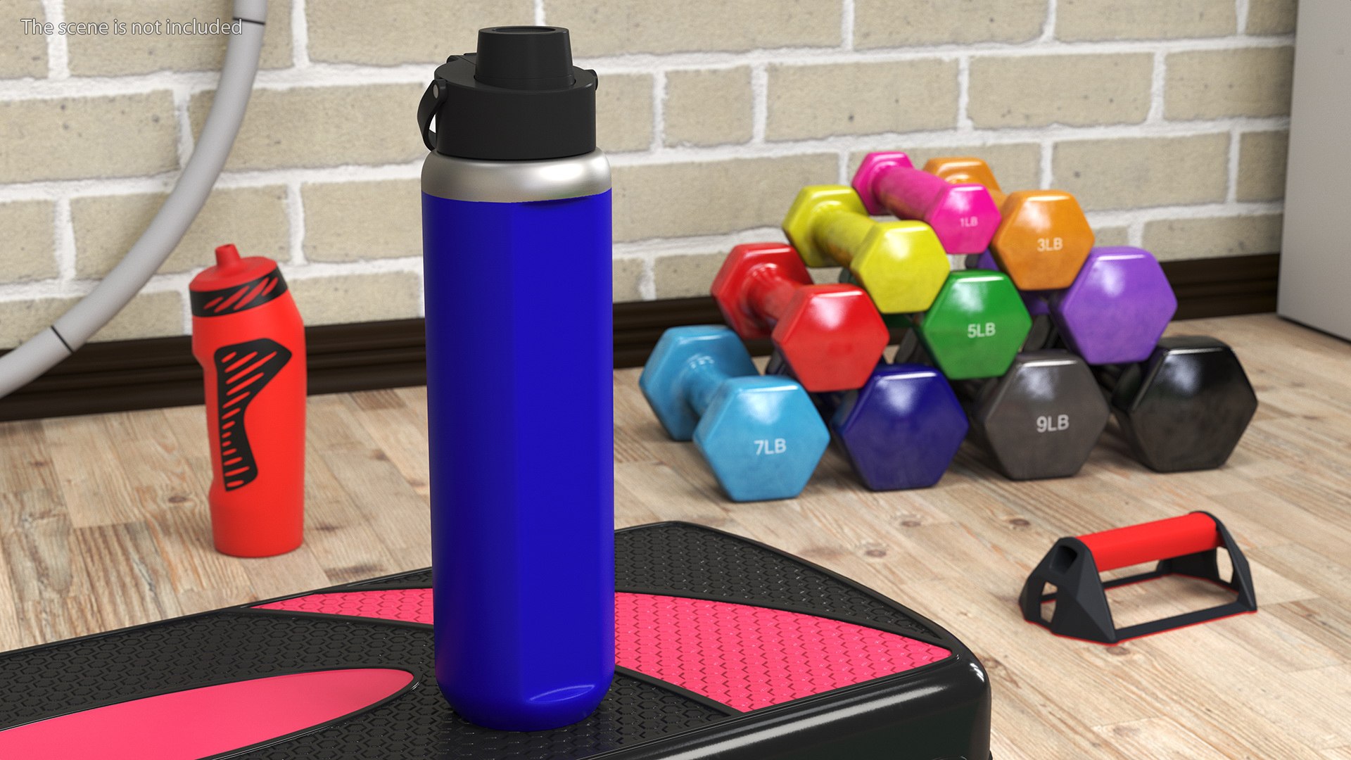 3D Sports Bottle Blue Close - TurboSquid 2137564