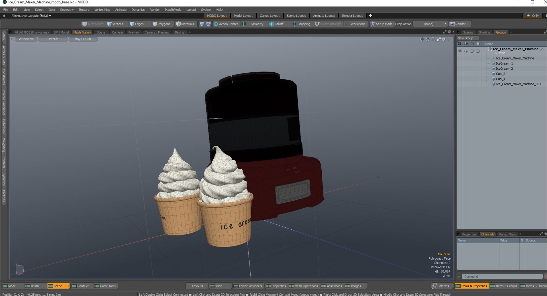 Ice Cream Maker Machine 3D Model - TurboSquid 2199205