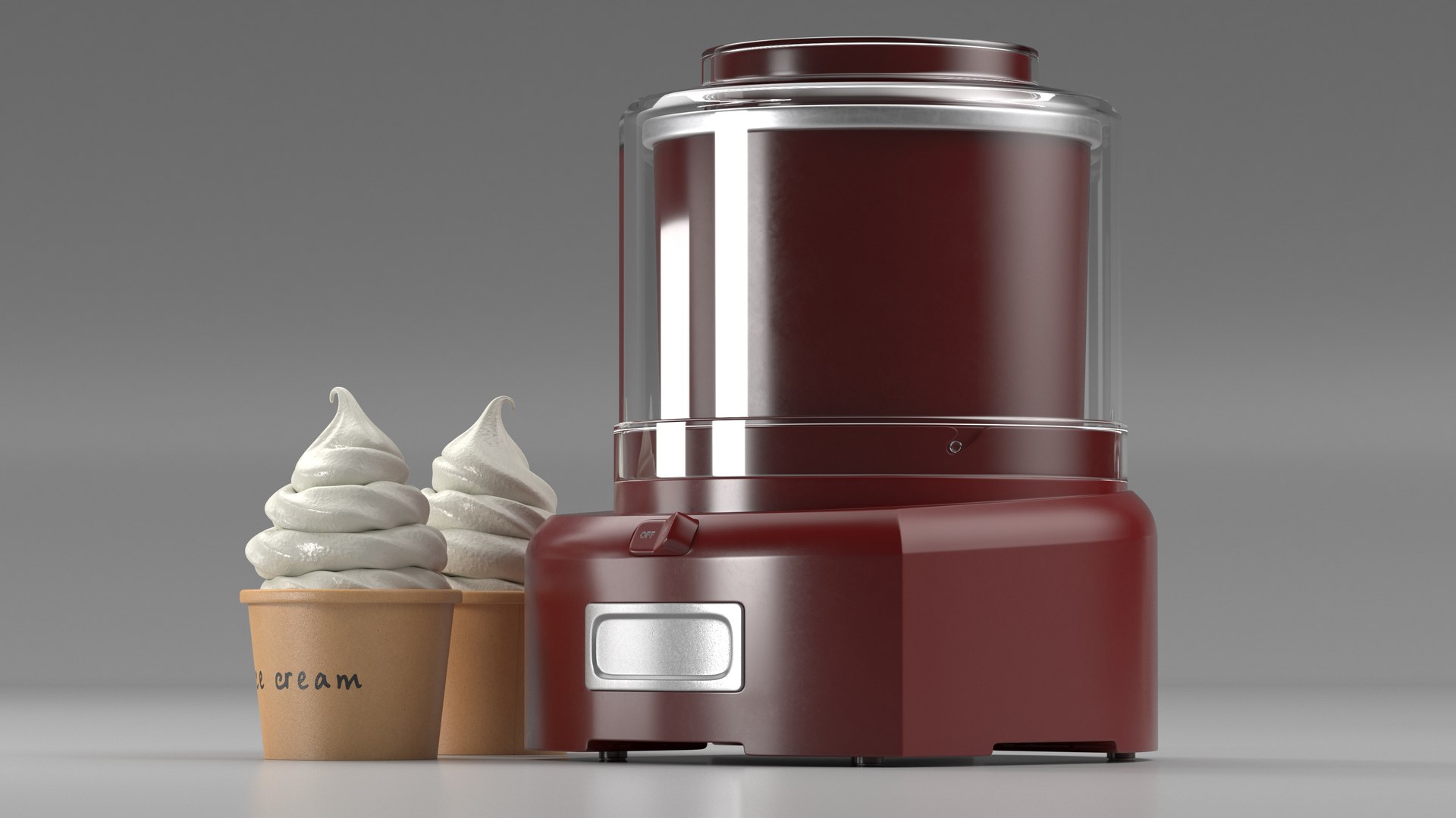 Ice Cream Maker Machine 3D Model - TurboSquid 2199205
