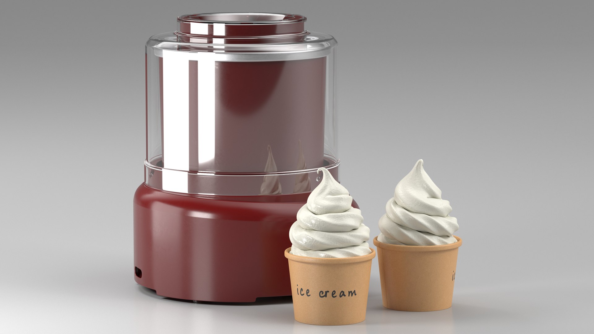 Ice Cream Maker Machine 3D Model - TurboSquid 2199205