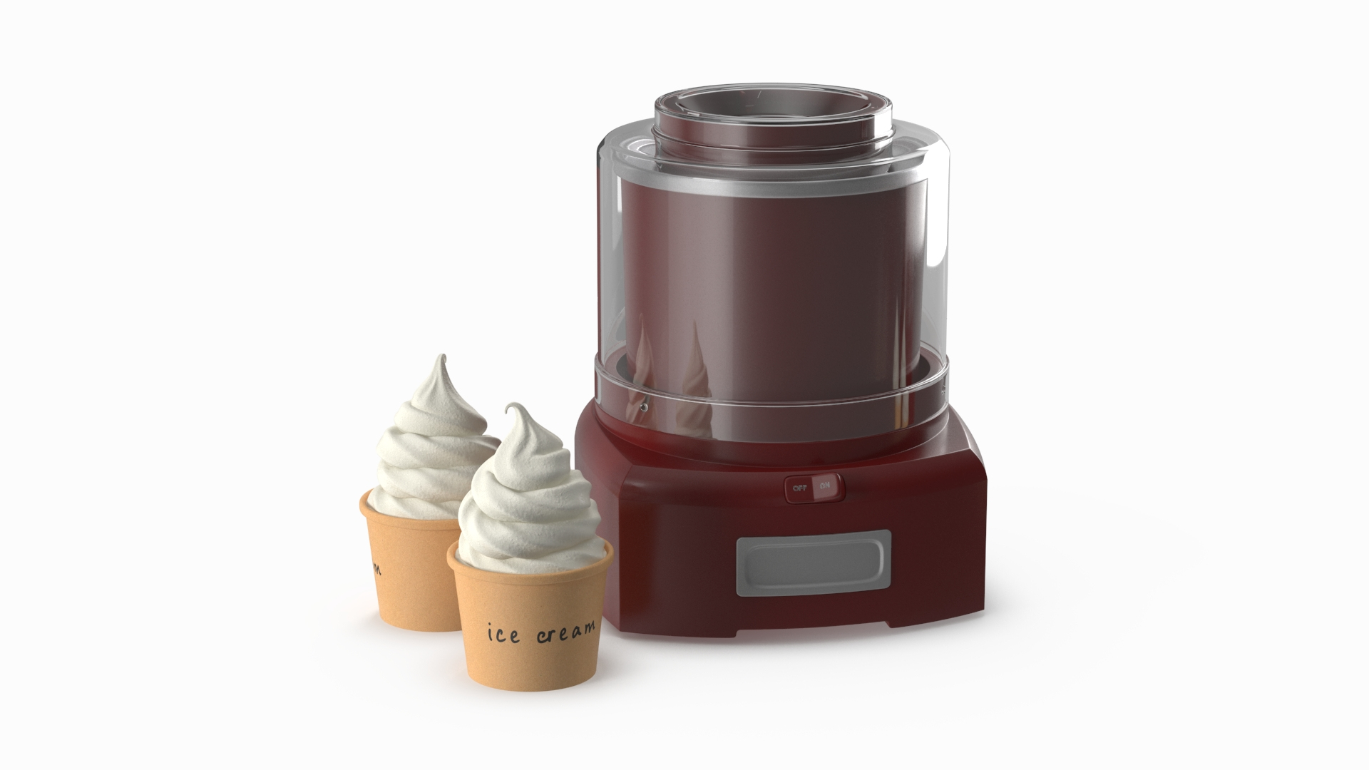 Ice Cream Maker Machine 3D Model - TurboSquid 2199205