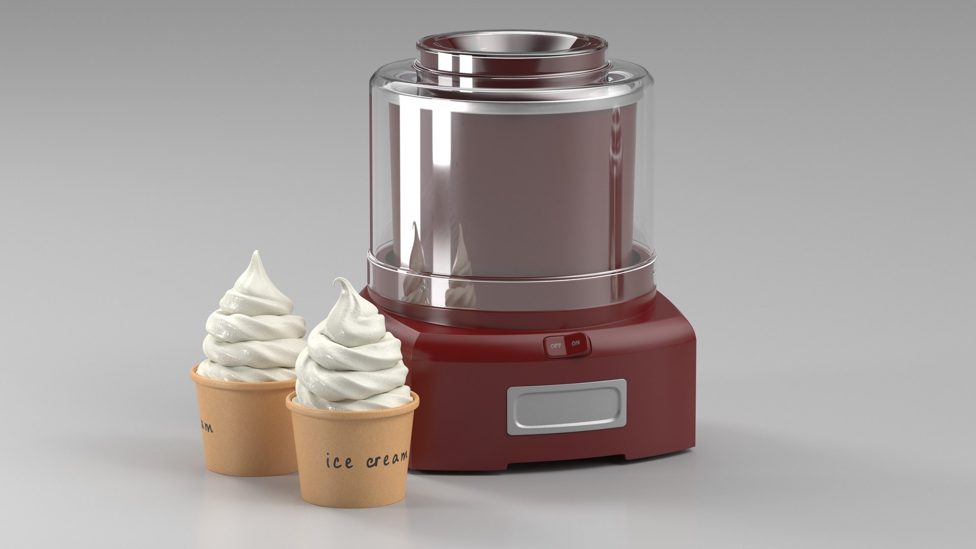 Ice Cream Maker Machine 3D Model - TurboSquid 2199205