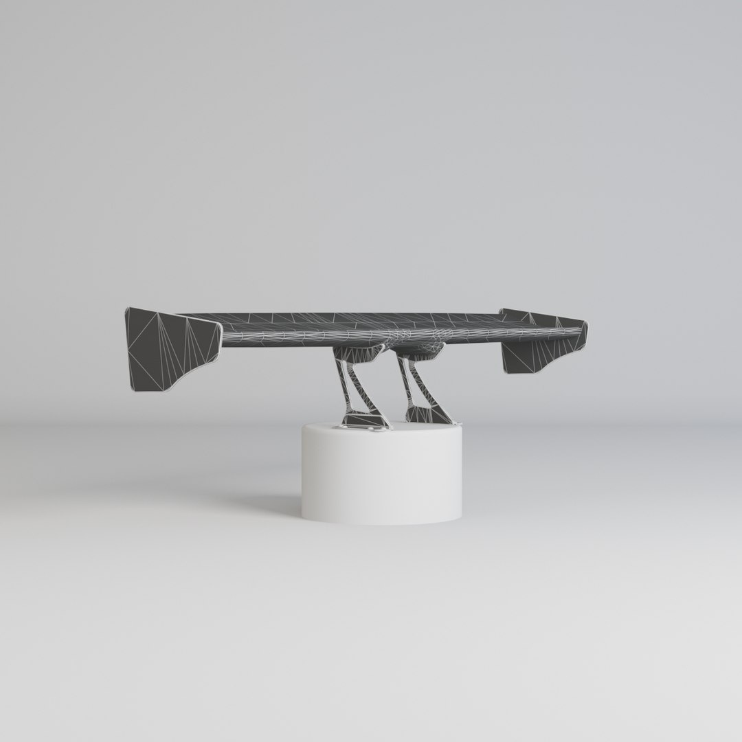 3D Car Rear Wing Universal Spoiler 1 PBR - TurboSquid 1998511