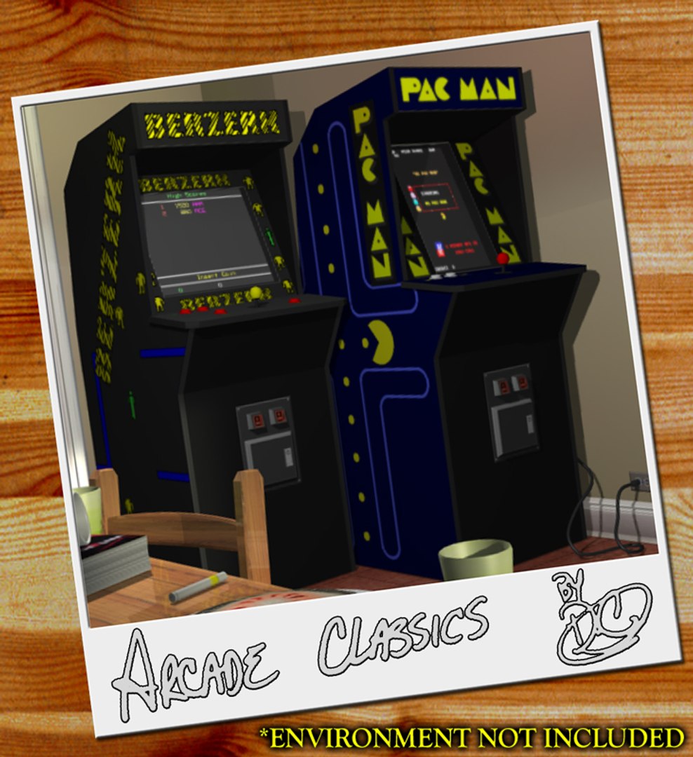 3d model arcade machines