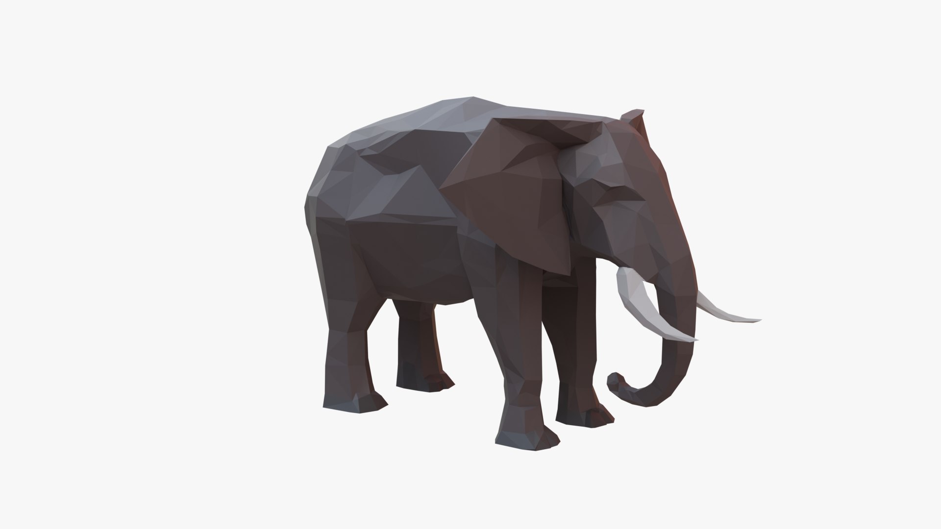 Elephant Low Poly Model - TurboSquid 2429047