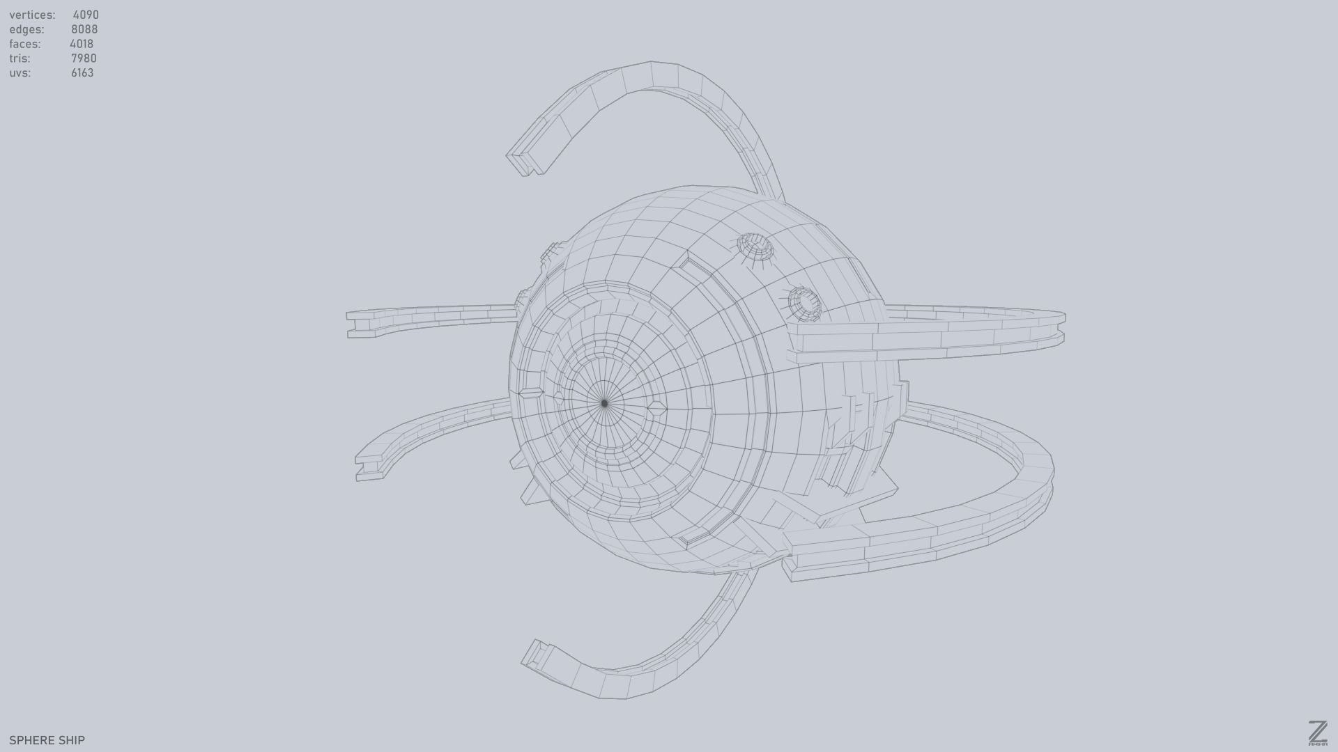 3D Sphere Ship Collection - TurboSquid 2237043