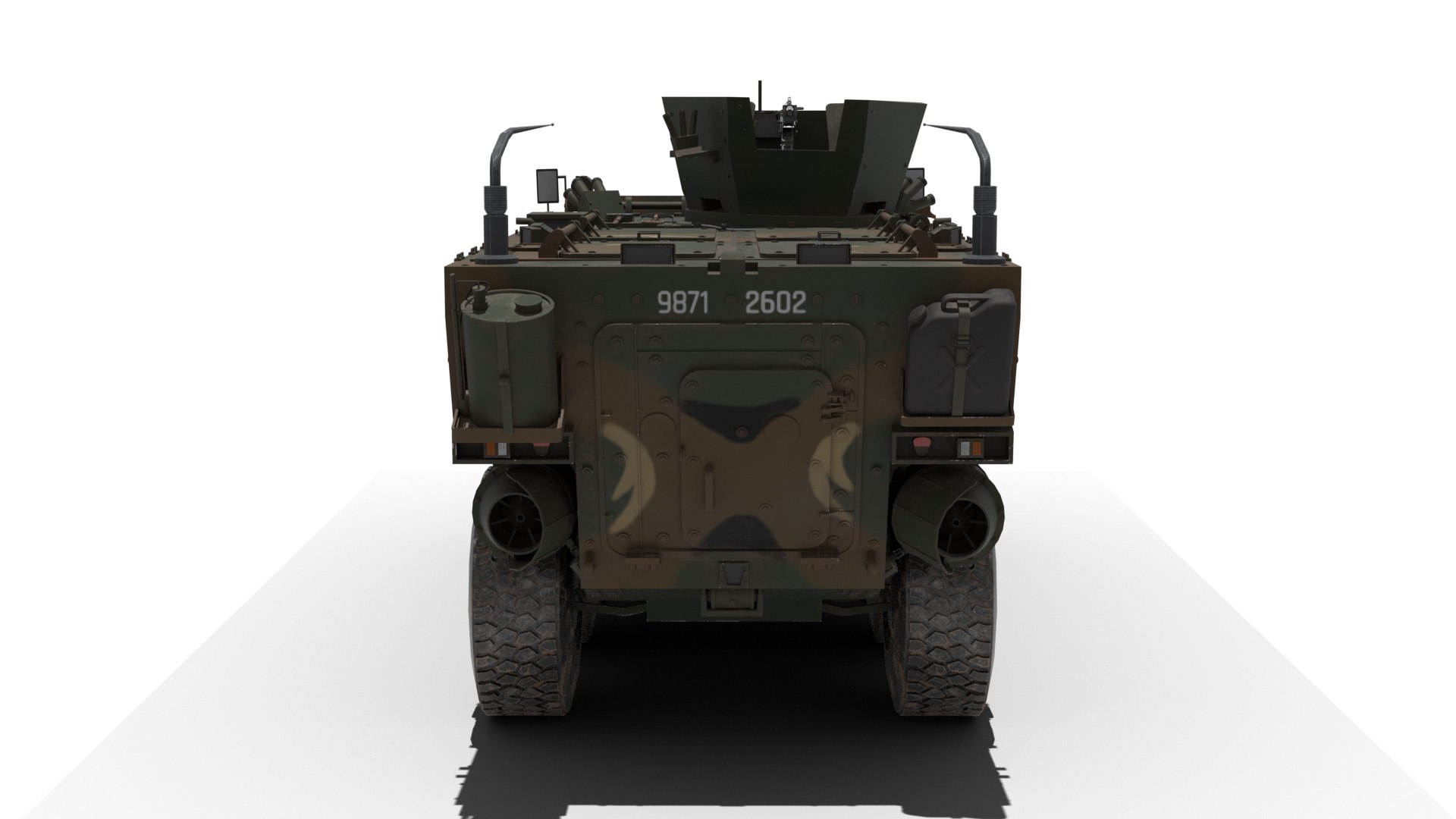 Korean Armored Vehicle K-808 With K-6 Machine Gun 3D Model - TurboSquid ...