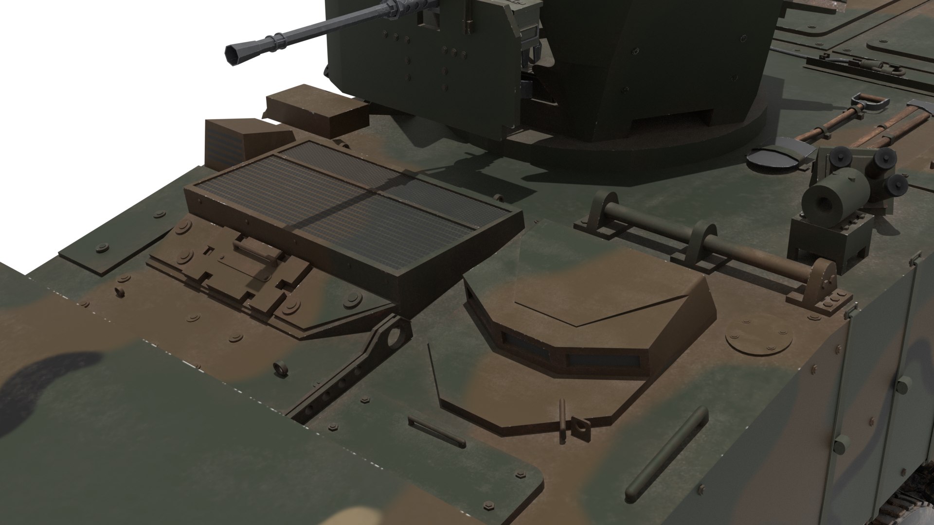 Korean Armored Vehicle K-808 With K-6 Machine Gun 3D Model - TurboSquid ...