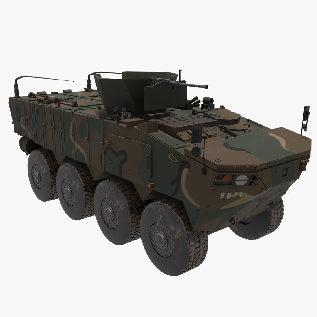Korean Armored Vehicle K-808 With K-6 Machine Gun 3D Model - TurboSquid ...