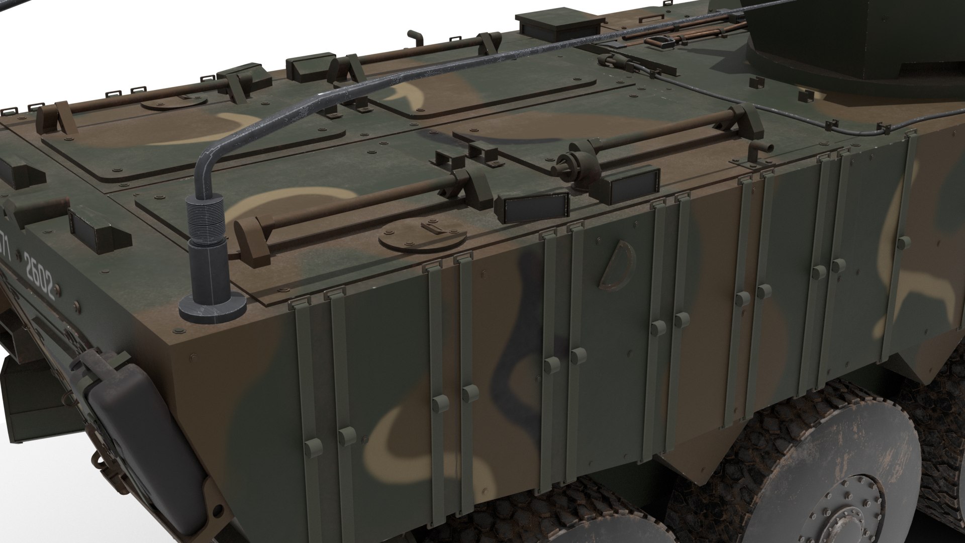 Korean Armored Vehicle K-808 With K-6 Machine Gun 3D Model - TurboSquid ...