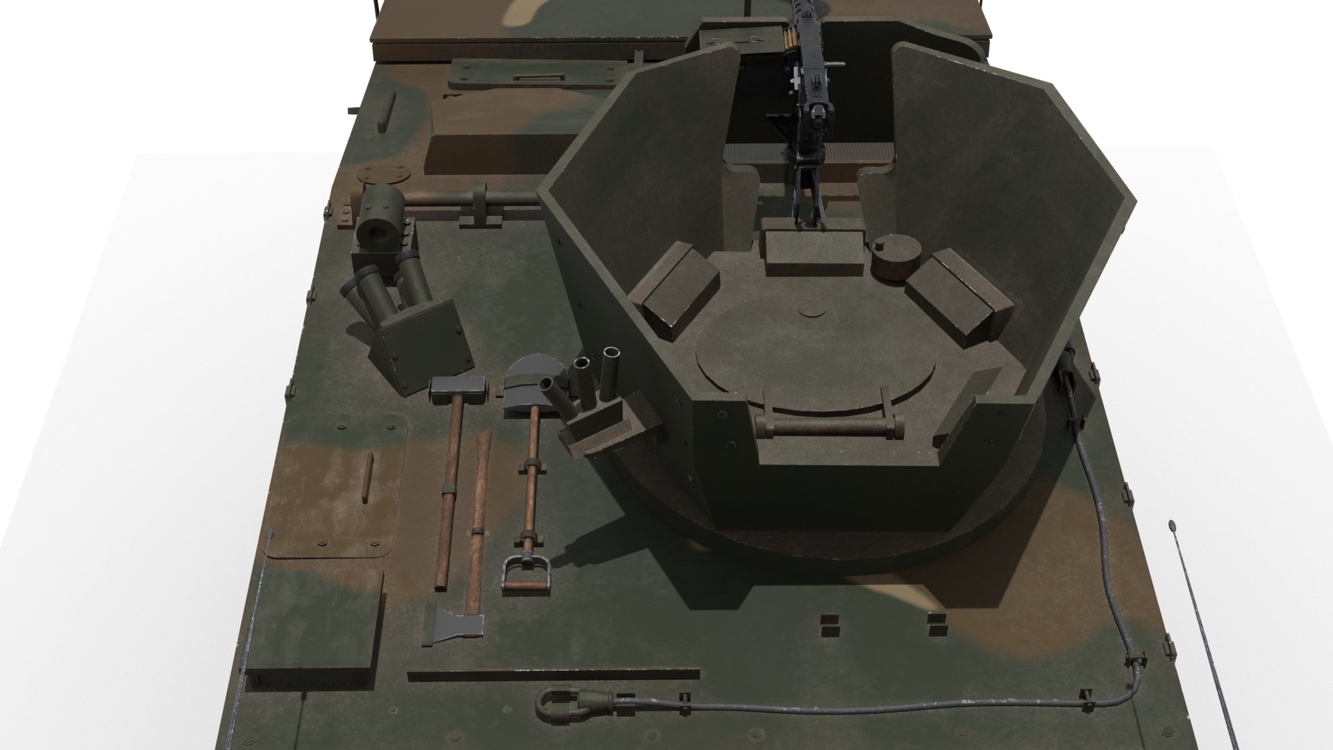 Korean Armored Vehicle K-808 With K-6 Machine Gun 3D Model - TurboSquid ...