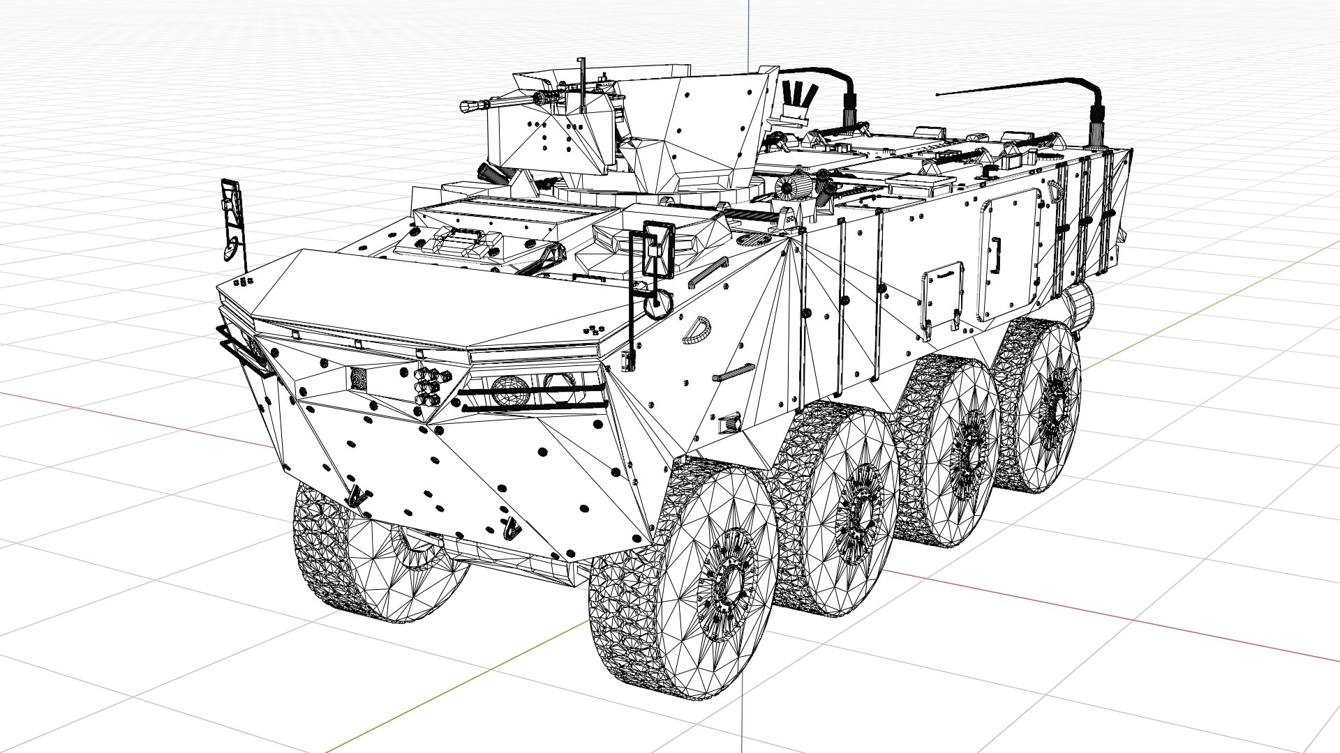 Korean Armored Vehicle K-808 With K-6 Machine Gun 3D Model - TurboSquid ...