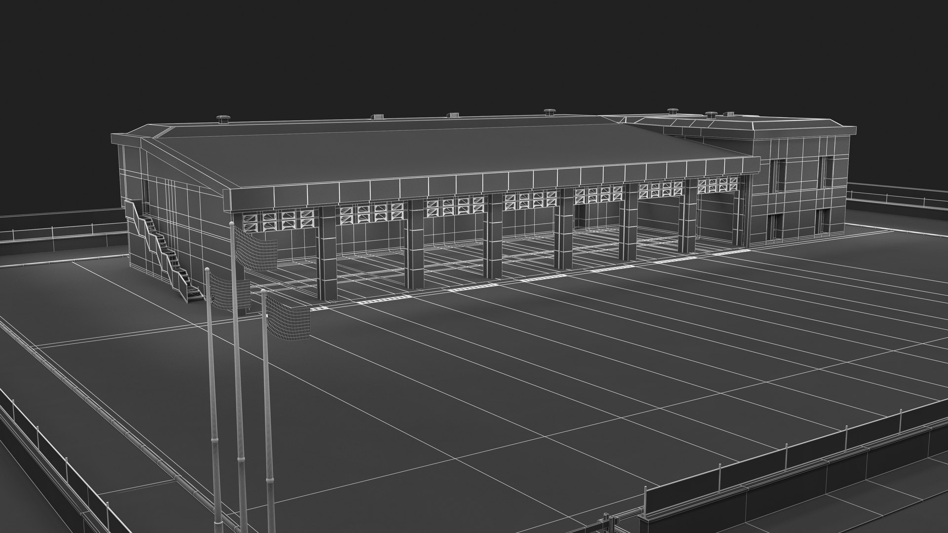 3D Fire Station - TurboSquid 1802156