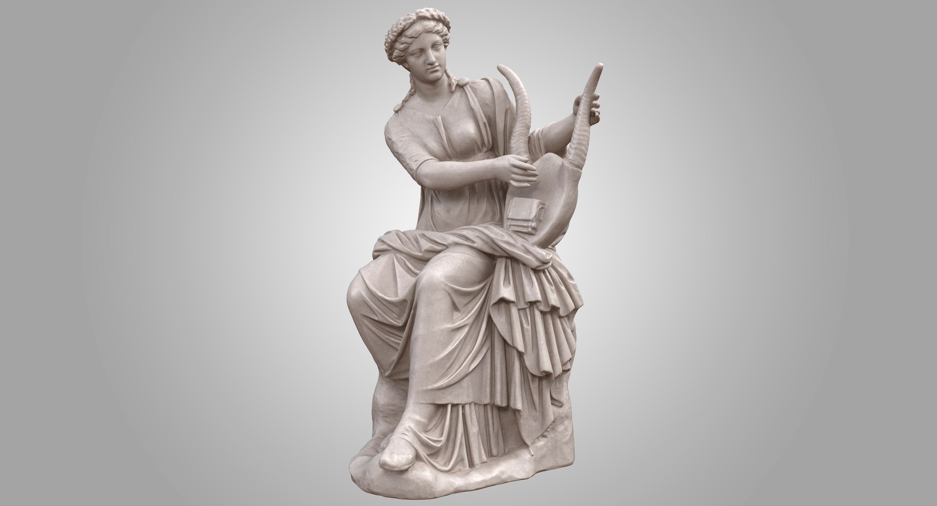 Statues Bundle Nine Muses From Greek Mythology Model - TurboSquid 2488639