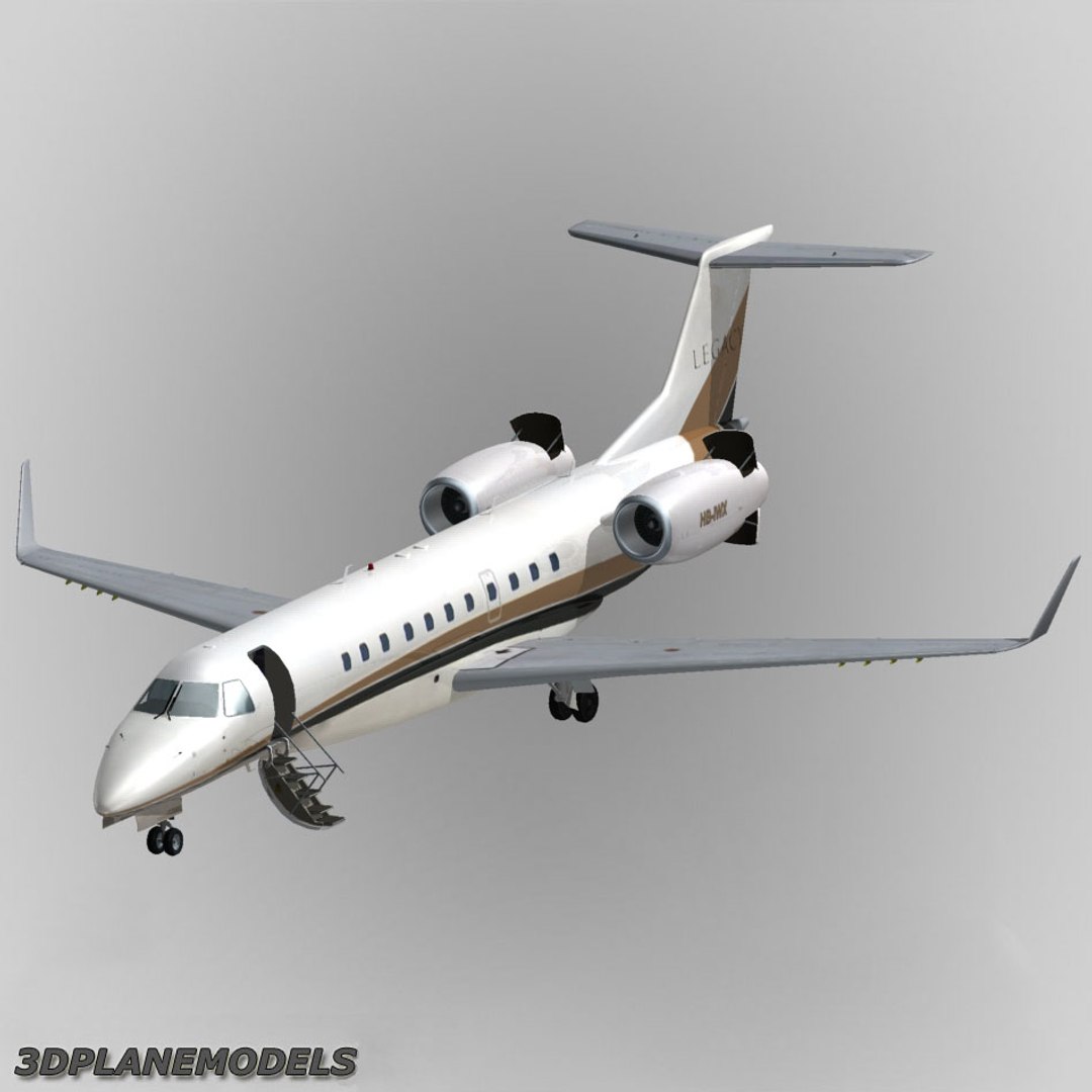 Embraer Erj-135bj Legacy Business Jet 3ds