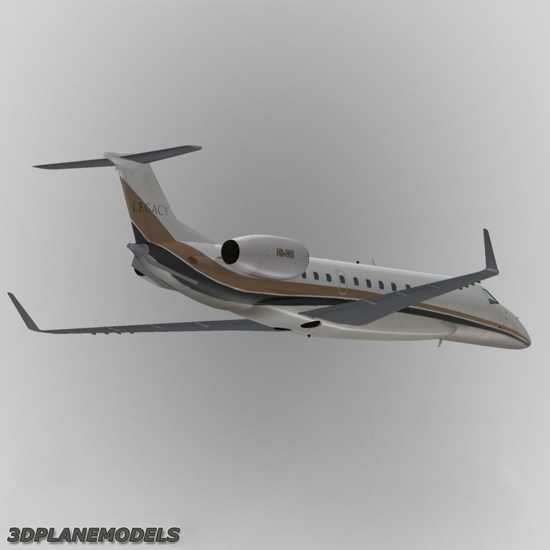 Embraer Erj-135bj Legacy Business Jet 3ds