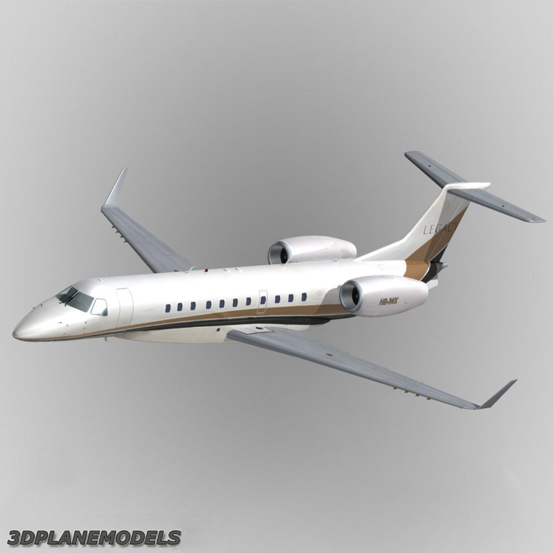Embraer Erj-135bj Legacy Business Jet 3ds