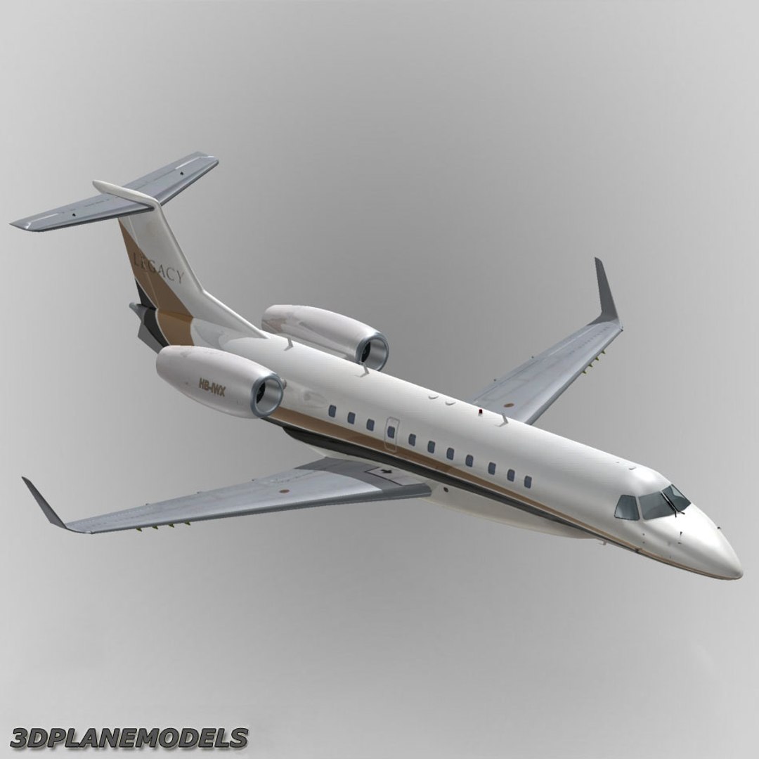 Embraer Erj-135bj Legacy Business Jet 3ds